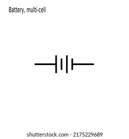 Battery Multi Cell Symbol Stock Vector (Royalty Free) 2175229689 ...