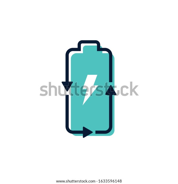 Battery Recycling Logo Vector Illustration Stock Vector (Royalty Free ...