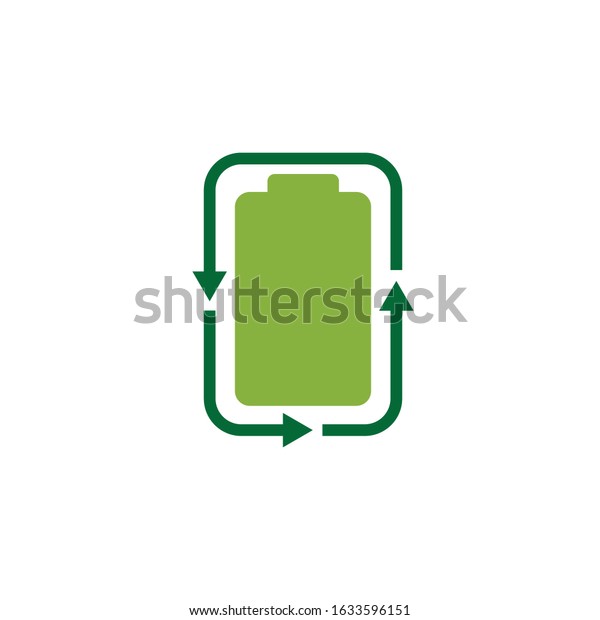 Battery Recycling Logo Vector Illustration: vector de stock (libre de ...