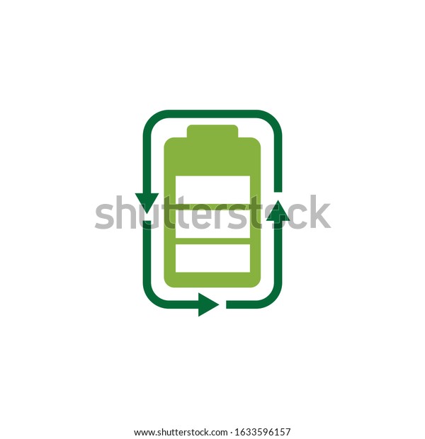 Battery Recycling Logo Vector Illustration Stock Vector (Royalty Free ...