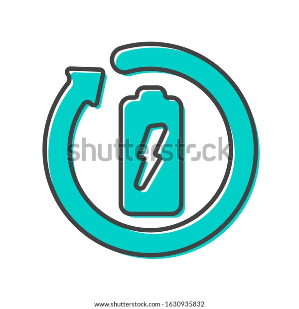 Battery Recycling Vector Logo Proper Disposal Stock Vector (Royalty ...