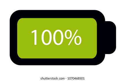 Battery Status Full 100 Editable Vector Stock Vector (Royalty Free ...