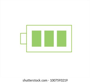 Battery Symbol Fully Charged Vector Graphics Stock Vector (Royalty Free ...