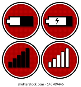 Battery Symbols Stock Vector (Royalty Free) 143835328 | Shutterstock