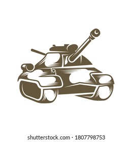 Battle Tank Logo Design Vector Camouflage Stock Vector (Royalty Free ...
