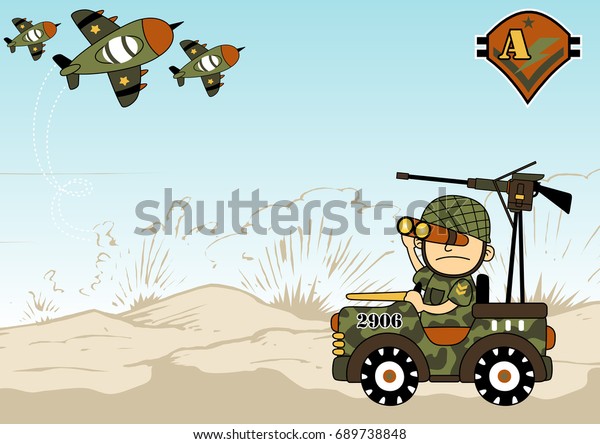 Battlefield Vector Cartoon Illustration Stock Vector (Royalty Free ...