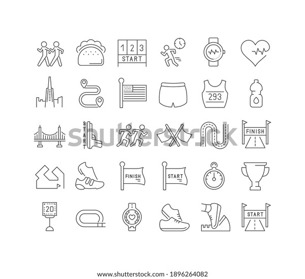 Bay Breakers Collection Perfectly Thin Icons Stock Vector (Royalty Free ...
