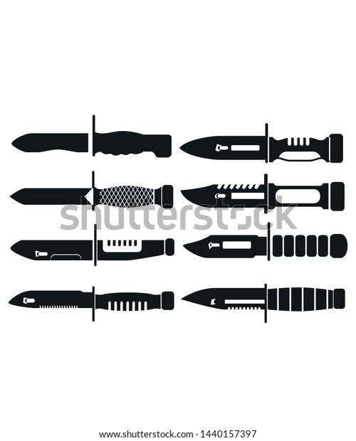 Bayonet Icon Vector Symbol Icon Stock Vector (Royalty Free) 1440157397