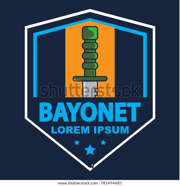 Bayonet Logo Template Stock Vector (Royalty Free) 781494685 | Shutterstock