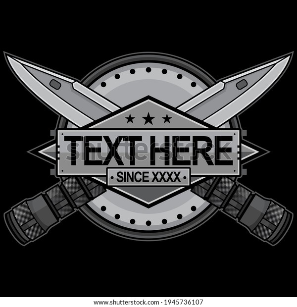 Bayonet Logo Vector Vector Eps 10 Stock Vector (Royalty Free ...