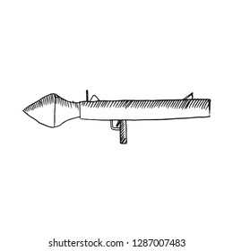 Bazooka Vector Doodle Sketch Isolated On Stock Vector (Royalty Free ...