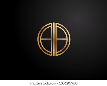 Bb Circle Shape Letter Logo Design Stock Vector (Royalty Free ...
