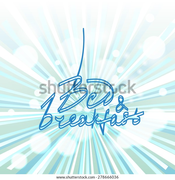 Bb Hand Written Lettering Sign Bed Stock Vector (Royalty Free ...