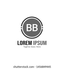 Bb Letter Logo Design Creative Modern Stock Vector (Royalty Free ...
