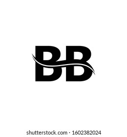 Bb Letter Logo Design Vector Blue Stock Vector (Royalty Free ...