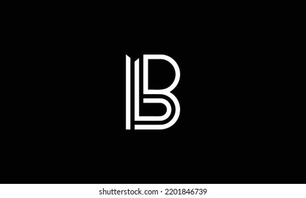 Bb Bb Letter Logo Unique Attractive Stock Vector (Royalty Free ...