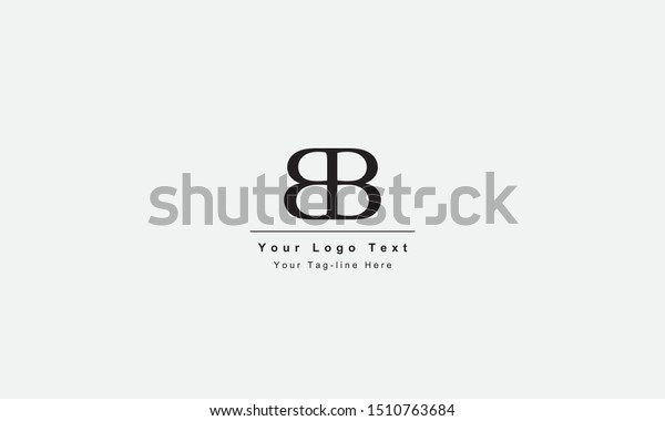 Bb Bb Letter Logo Unique Attractive Stock Vector (Royalty Free ...
