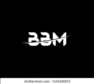 Bbm Swoosh Cut Logo Design Stock Vector (Royalty Free) 1141636013 ...