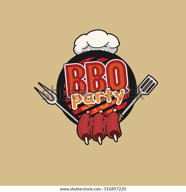 Bbq Party Barbecue Symbol Icon Various Stock Vector (Royalty Free ...