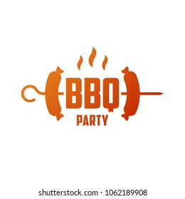 Bbq Party Emblem Logo Stock Vector (Royalty Free) 1062189908 | Shutterstock