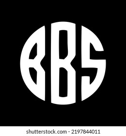 Bbs Letter Logo Design Bw Stock Vector (Royalty Free) 2197844011 ...