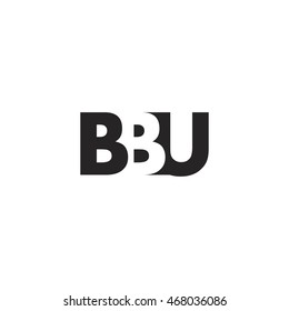 Bbu Logo Vector Graphic Branding Letter: vector de stock (libre de ...