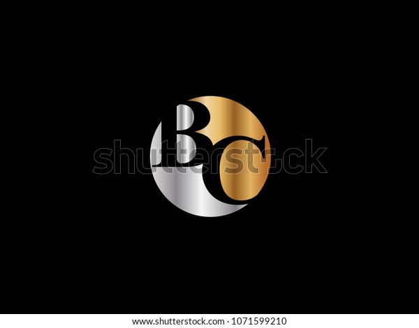 Bc Circle Shape Letter Logo Design Stock Vector (Royalty Free ...