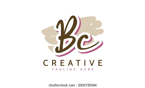 Bc Initials Handwriting Logo Vector Stock Vector (Royalty Free ...