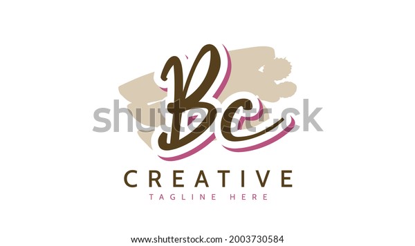 Bc Initials Handwriting Logo Vector Stock Vector (Royalty Free ...