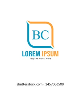 Bc Letter Logo Design Creative Modern Stock Vector (Royalty Free ...