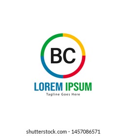 Bc Letter Logo Design Creative Modern Stock Vector (Royalty Free ...