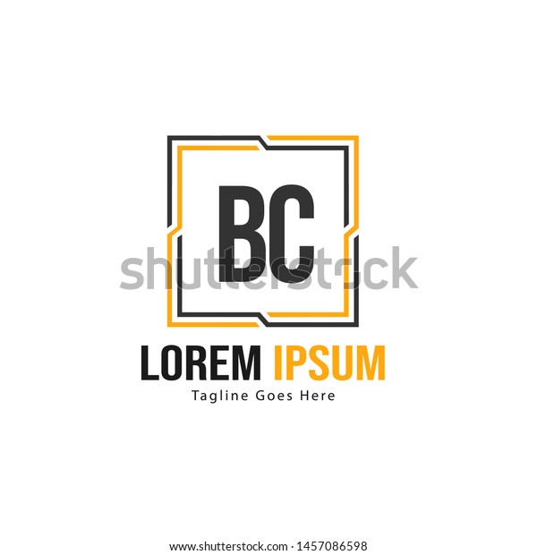 Bc Letter Logo Design Creative Modern Stock Vector (Royalty Free ...