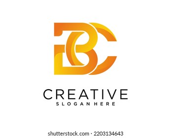 Bc Letter Logo Design Template Stock Vector (Royalty Free) 2203134643 ...