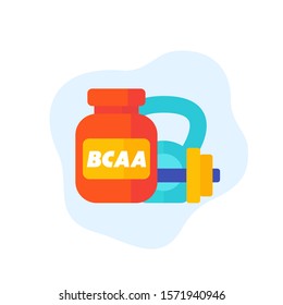 Bcaa Gym Supplements Icon Vector Stock Vector (Royalty Free) 1571940946 ...