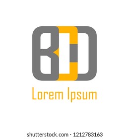 Bcd Logo Vector Business Symbol Brand: vector de stock (libre de ...