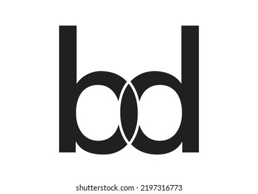 Bd Initial Monogram Letter B D Stock Vector (Royalty Free) 2197316773 ...