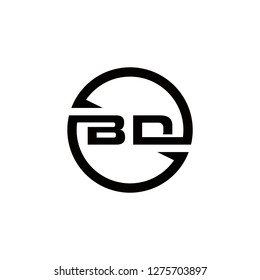 Bd Logo Design Initial Circle Vector Stock Vector (Royalty Free ...