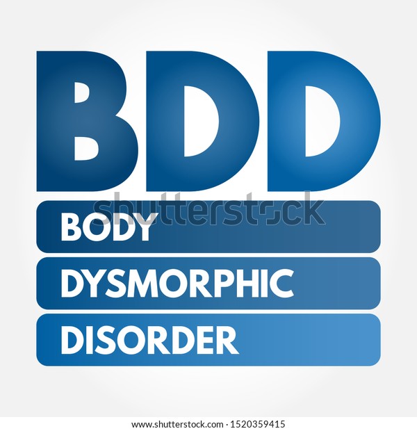 Bdd Body Dysmorphic Disorder Acronym Medical Stock Vector (Royalty Free ...