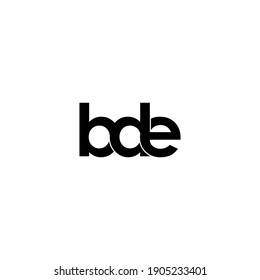 Bde Letter Original Monogram Logo Design Stock Vector (Royalty Free ...