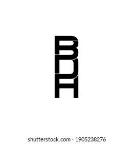 Bdh Letter Original Monogram Logo Design Stock Vector (Royalty Free ...