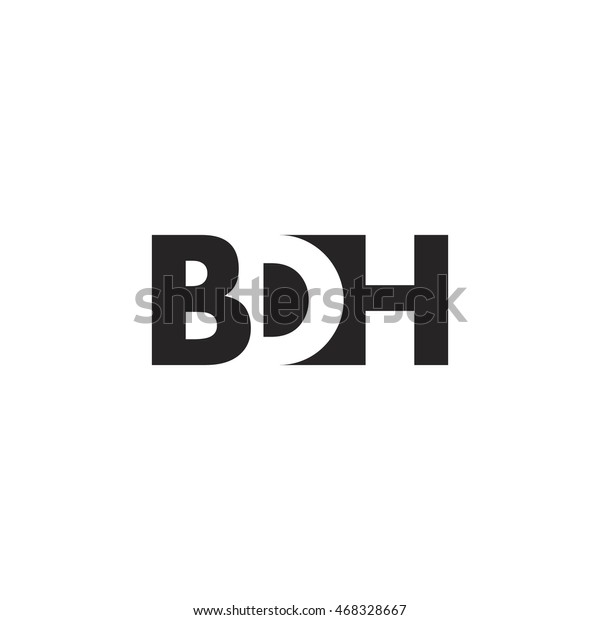 Bdh Logo Vector Graphic Branding Letter Stock Vector (Royalty Free ...
