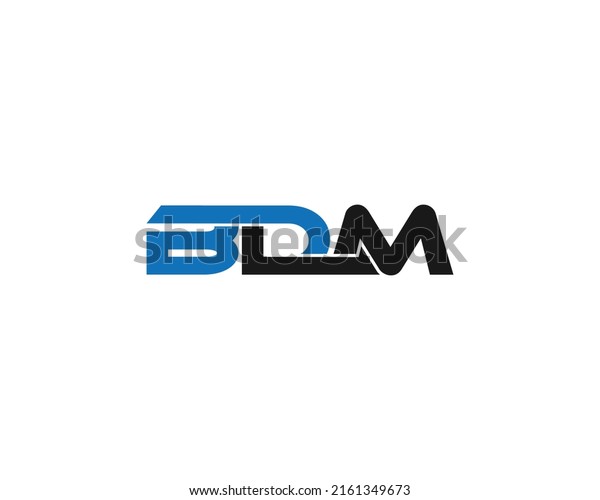 Icono del logotipo BDM Diseño Idea: vector de stock (libre de regalías ...