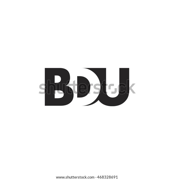 Bdu Logo Vector Graphic Branding Letter Stock Vector (Royalty Free ...