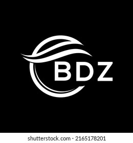 Bdz Letter Logo Design On Black Stock Vector (Royalty Free) 2165178201 ...