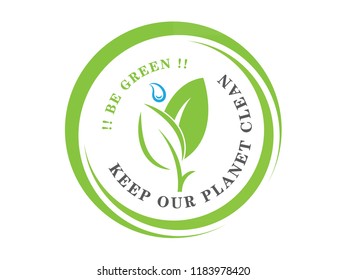 Be Green Logo Stock Vector (Royalty Free) 1183978420 | Shutterstock