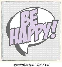 Be Happy Background Illustration Vector Format Stock Vector (Royalty ...