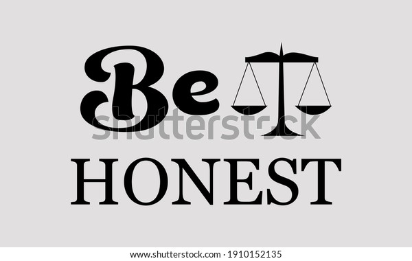 Be Honest Honest Vector Clip Art Stock Vector (Royalty Free) 1910152135 ...