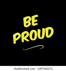 Be Proud Celbrate Pride Month Pride Stock Vector (Royalty Free ...