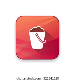 Beach Bucket Icon Stock Vector (Royalty Free) 321541520 | Shutterstock