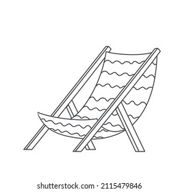 Beach Chair Outline Icon Simple Linear: เวกเตอร์สต็อก (ปลอดค่าลิขสิทธิ์ ...